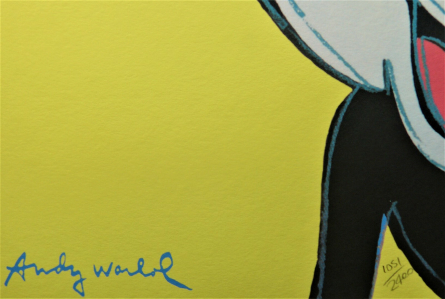 Andy Warhol " Mickey Mouse " Signed Limited Lithograph 1051/2400 Cmoa ...