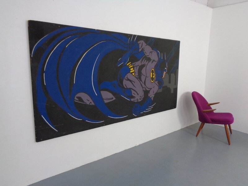 American Artist, Large Batman Street Art Image, Acrylic Painting On ...