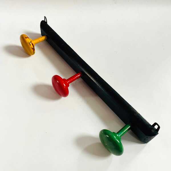 Vintage Atomic Coat Hook Rack: 1950s Mid Century Modern Design | Vinterior