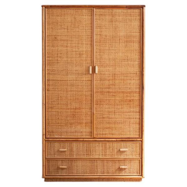 Bamboo Wardrobe By Southern Nurseries 1970s | Vinterior