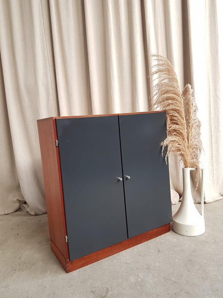 Vtg Late Mid Century Danish At / Bo Reolen Bookcase Cabinet Scandi ...