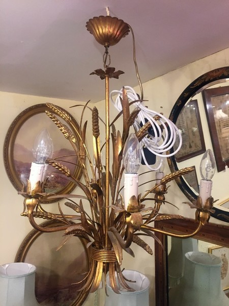 Coco Chanel Inspired "Sheaves Of Wheat" Ceiling Light C.1960 | Coco ...