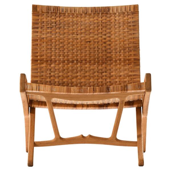 Folding Easy Chair In Cane And Oak By Hans Wegner, 1949 | Hans J Wegner ...