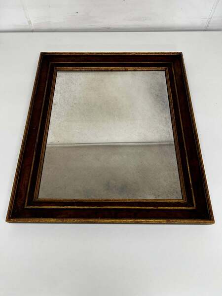 Antique Victorian Mirror With Gilt Trim And Mercury/Silvered Glass ...