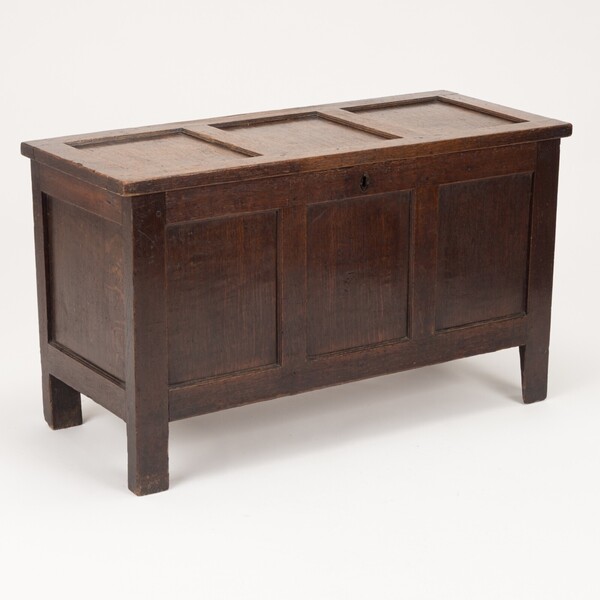 Small George II / George III Oak Panelled Coffer, C.1730–1770 | Vinterior