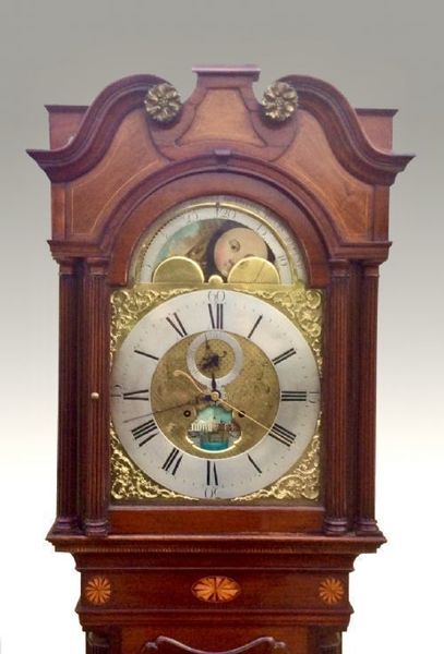 Inlaid Mahogany 18th Century Antique Longcase Grandfather Clock By ...