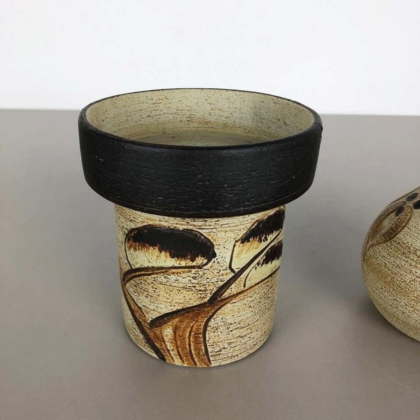 Set Of 2 Modernist 1970s Vase Sculptures Peter Müller For Sgrafo Modern ...