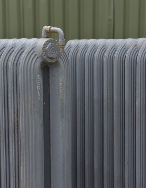 Rare Pair Fluted Cast Iron Radiators | Vinterior