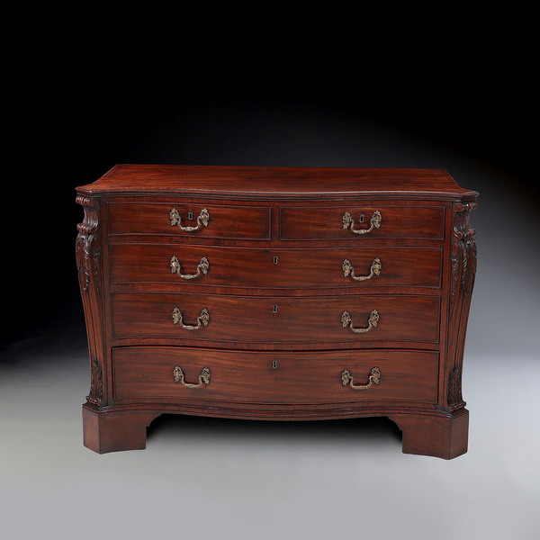 An Important George III Mahogany Commode Attributed To William Gomm ...