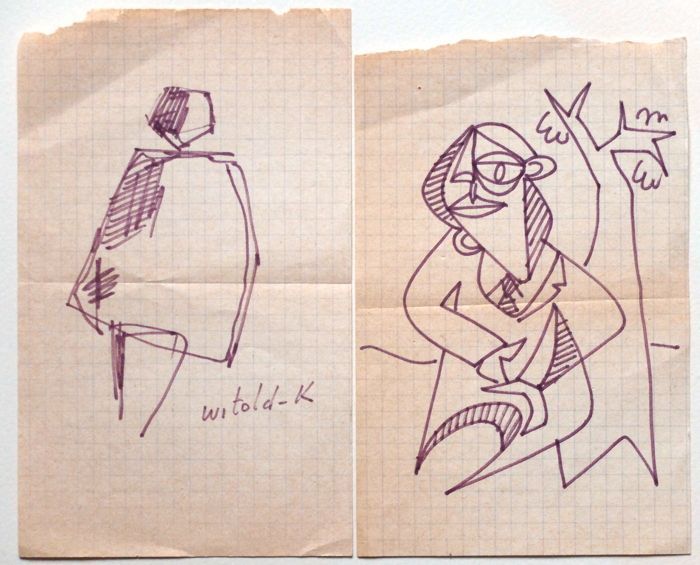 Witold K (Born In Poland 1932) 2 Original Drawings Portraits | Witold K ...