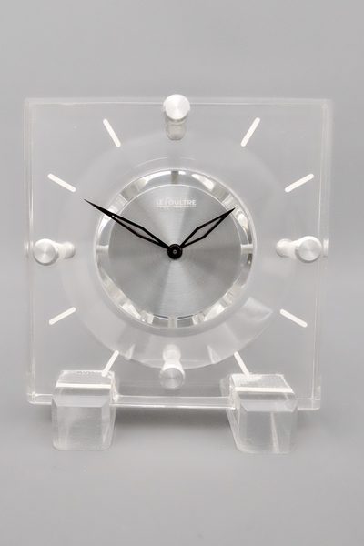 Jaeger Lecoultre Mid Century Lucite Desk Clock | Vinterior