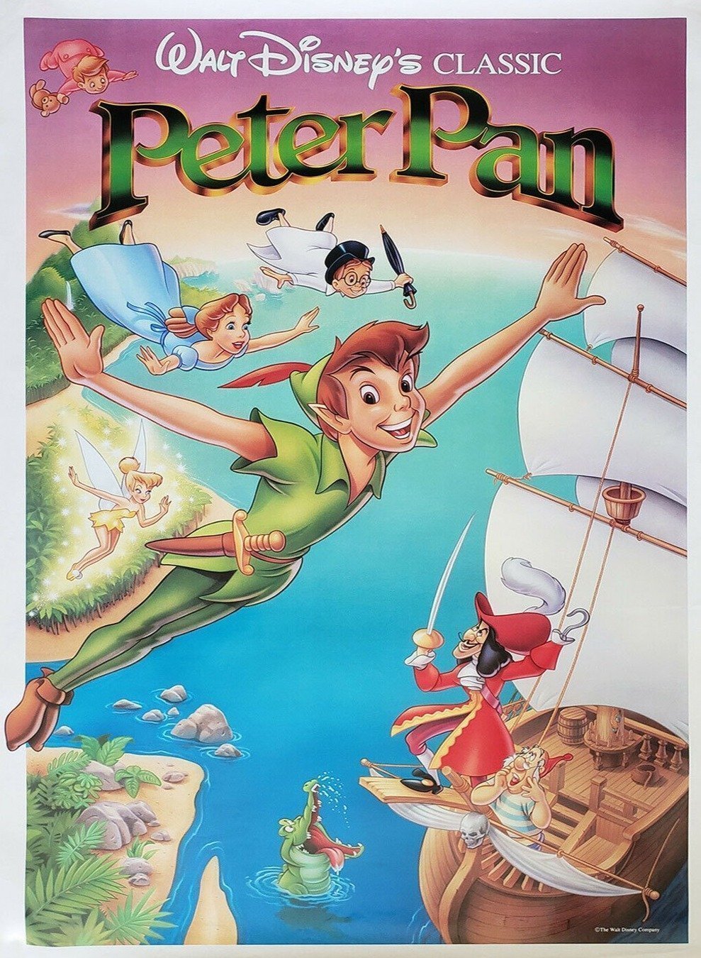 Peter Pan 1952 Original Vintage Poster Poster 27x40cm | Vinterior