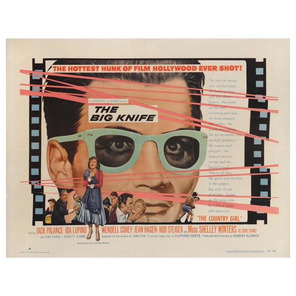 Big Knife Film Poster (1950s), Paper Film Poster 28x22cm | Vinterior