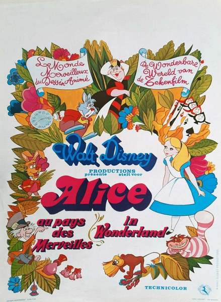 Alice In Wonderland (Belgian) Original Vintage Poster | Vinterior