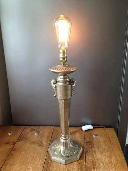 Chelsom Luxury Designer Lighting Column Table Bedside Desk Lamp Rococo ...