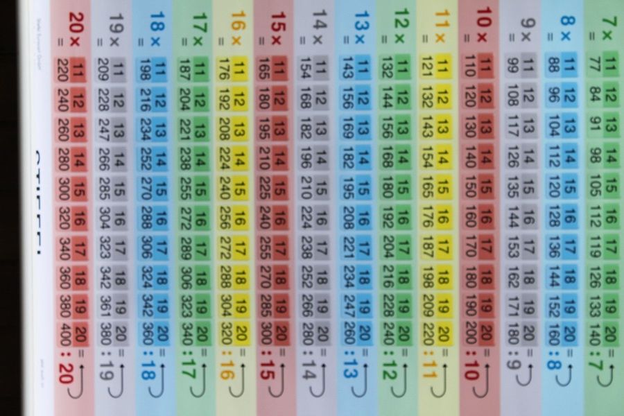 Multiplication Chart To 300