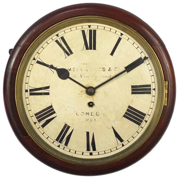 Victorian Mahogany Fusée Wall Clock | Vinterior