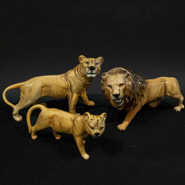 Beswick Trio Of Lions, Mid 20th Century | Beswick | Vinterior