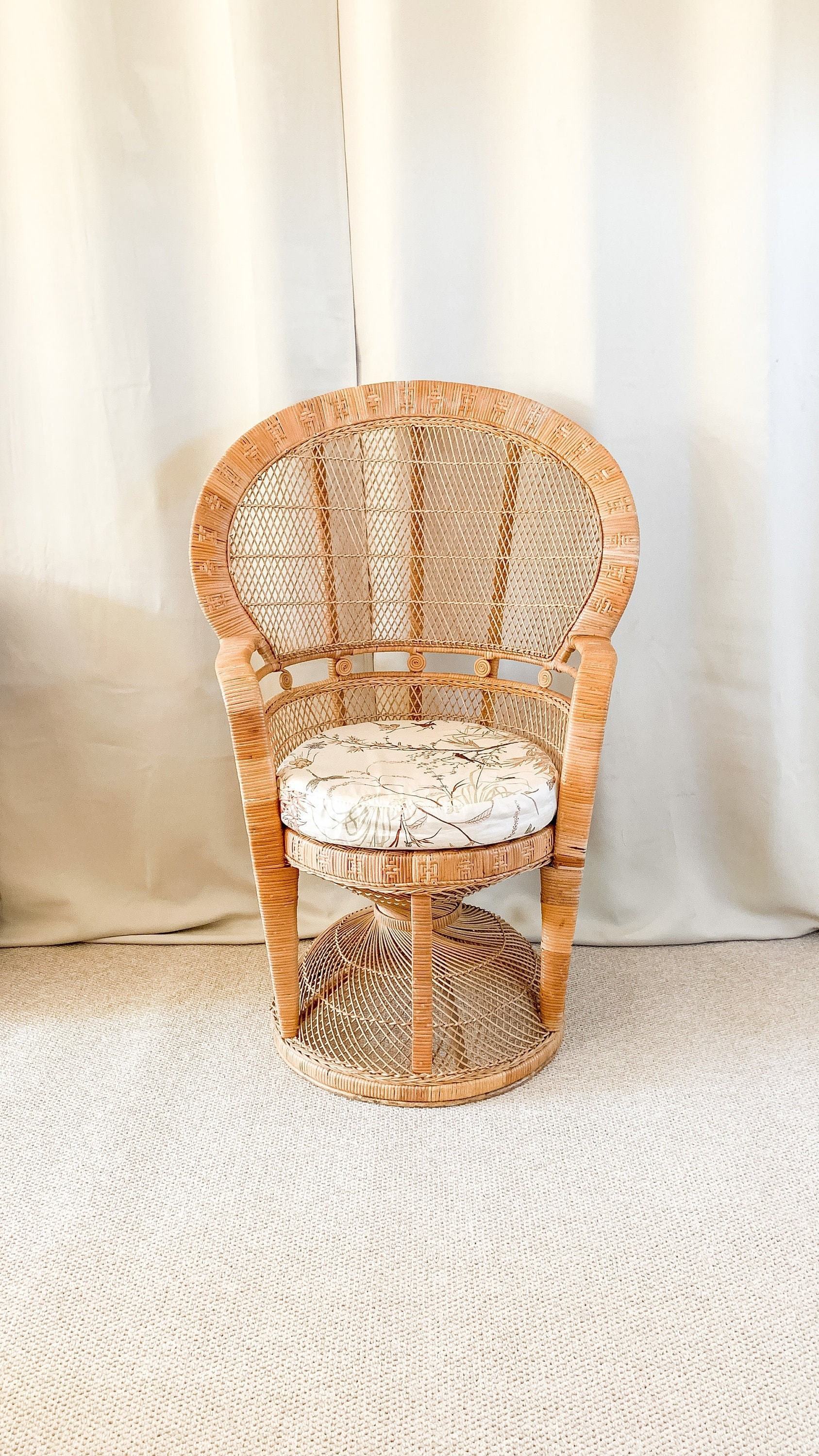 Rattan peacock chair store