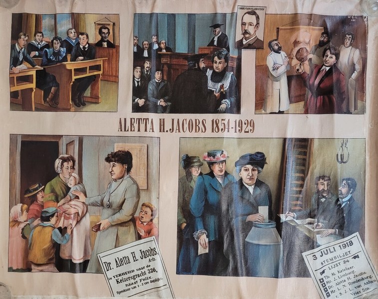 Dutch Feminist History Poster / Aletta H Jacobs / Historical Posters ...