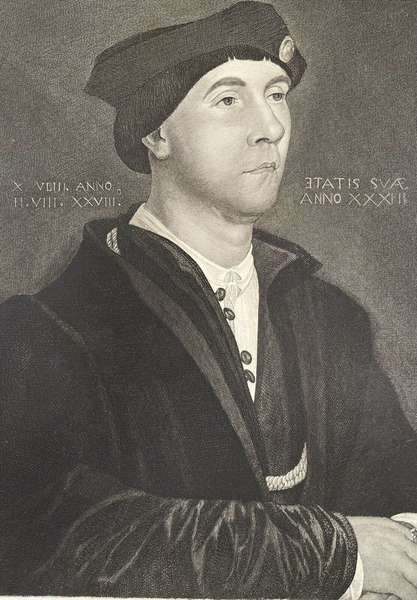 Hans Holbein Etching "Portrait Of Sir Richard Southwell | Vinterior