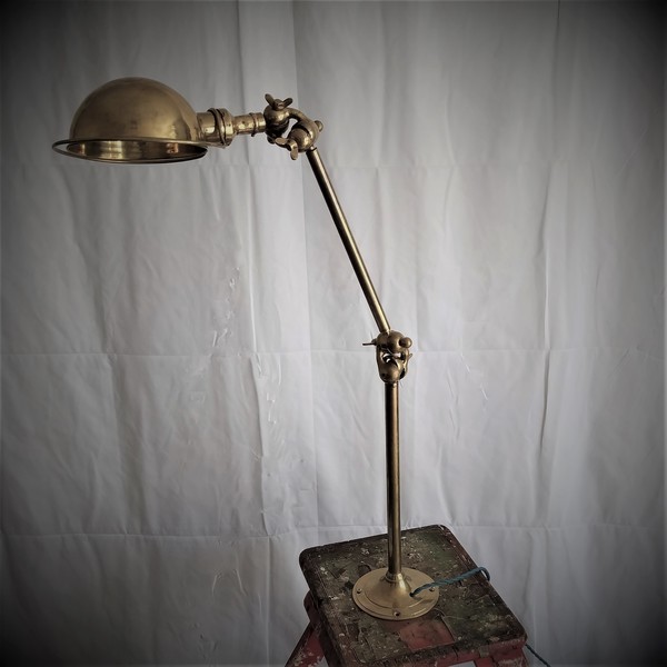 Articulated Brass Map Reading Lamp. | Vinterior