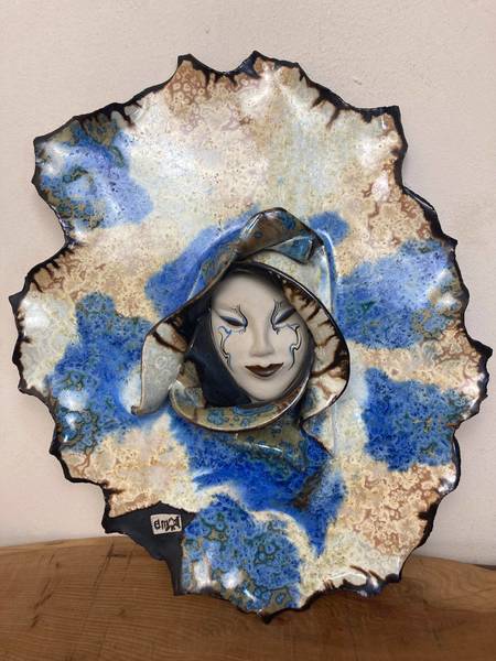 Stylish Vintage Wall Art Porcelain Plaque Masquerade Carnival Sign ...