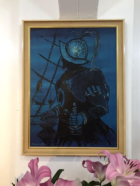 Original Oil Painting 'Sillhouette Sir Francis Drake' Signed By Artist ...