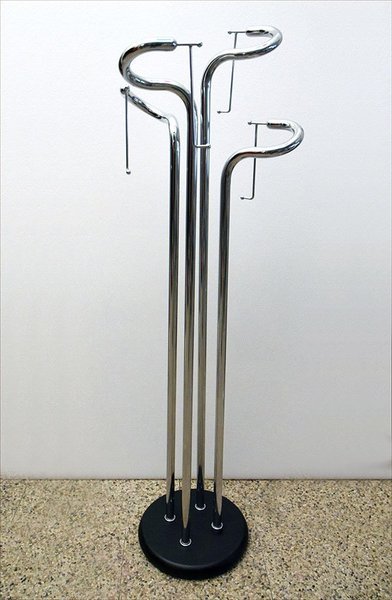 Sculpture Coat Hanger In Chromed Steel, 1970s | Vinterior