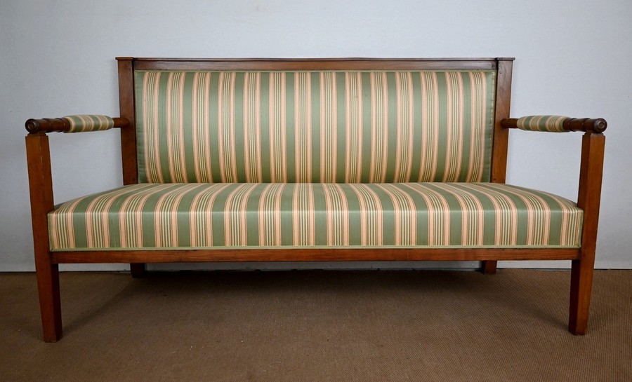 3 Seater Bench In Cherry, Directoire Style – 1st Part Of The 19th ...