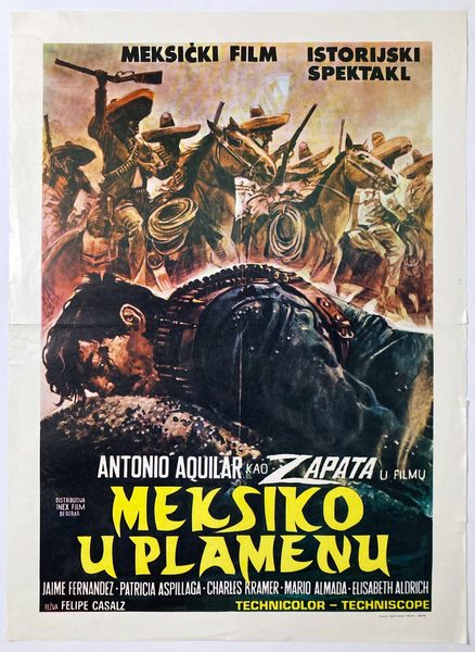 Original Movie Poster Emiliano Zapata Felipe Cazals Antonio Aguilar 1970 | Vinterior