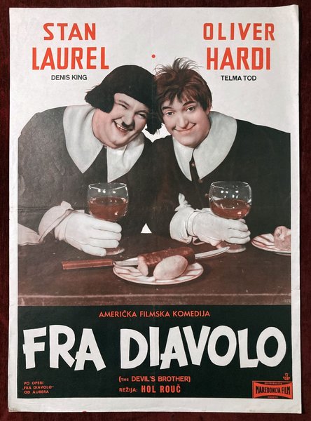 1933 Original Movie Poster The Devil’s Brother Stan Laurel Oliver Hardy Hal Roach | Vinterior