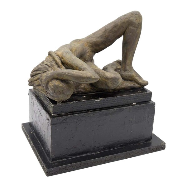 Biagio Romeo Wood And Bronze Sculpture | Maison Romeo | Vinterior