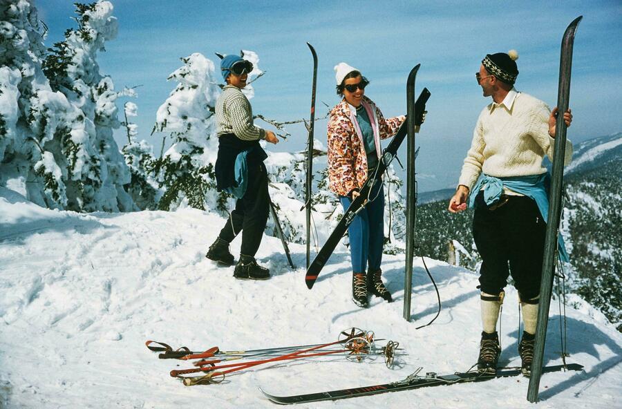 Slim Aarons Sugarbush Skiing, Slim Aarons 20th Century Photography ...