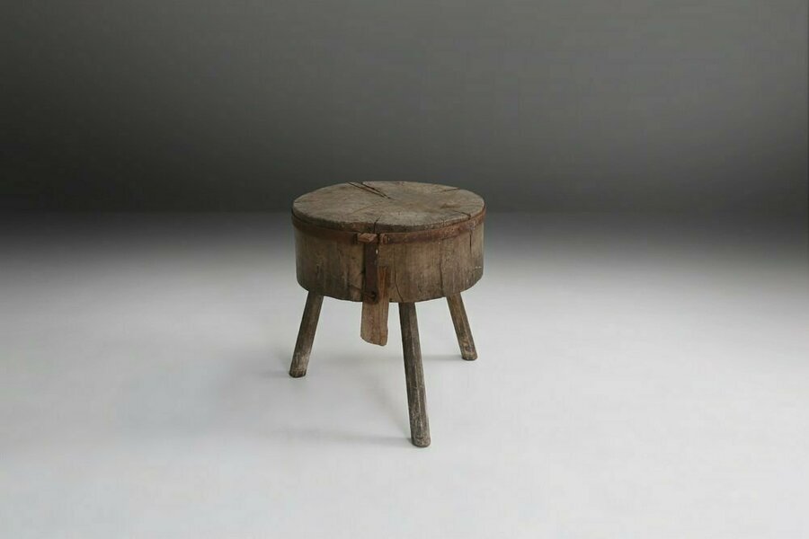 French Chopping Block Table, 1920s | Vinterior
